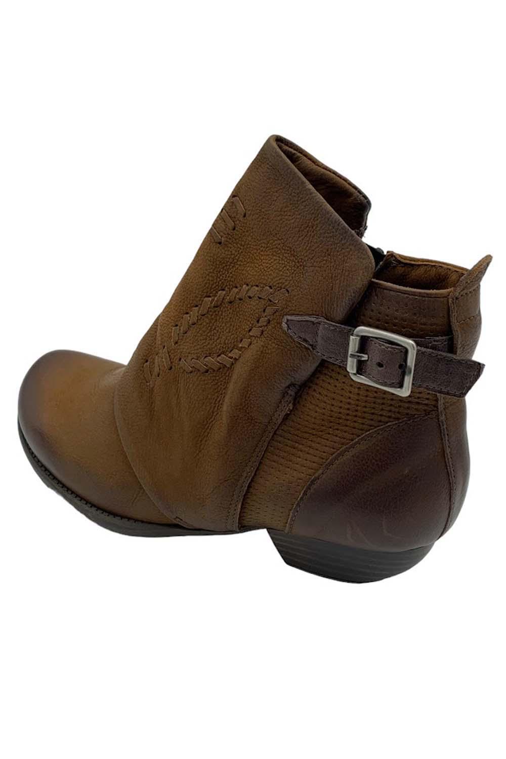 Miz Mooz Leather Wrapped Ankle Boots Mimic Hazelnut | eBay