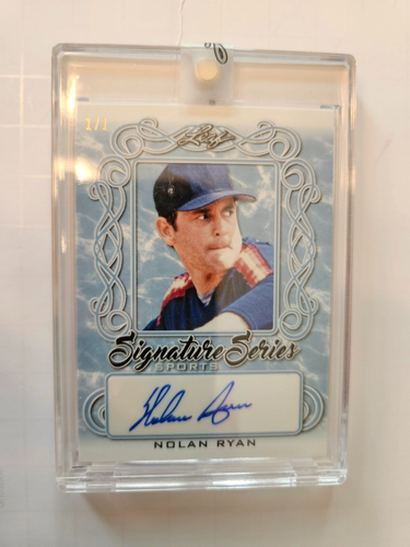 2020 Leaf Signature Series Sports Blue Nolan Ryan Autograph #SS-NR1 LE ...
