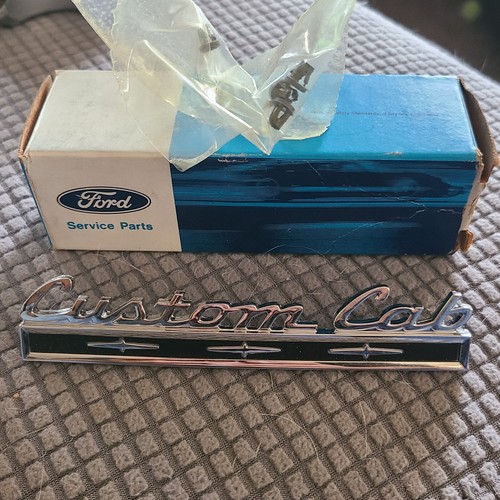 NOS 1967 1968 1969 Ford F-100 Pick Up Truck Custom Cab Emblem OEM 67 68 ...