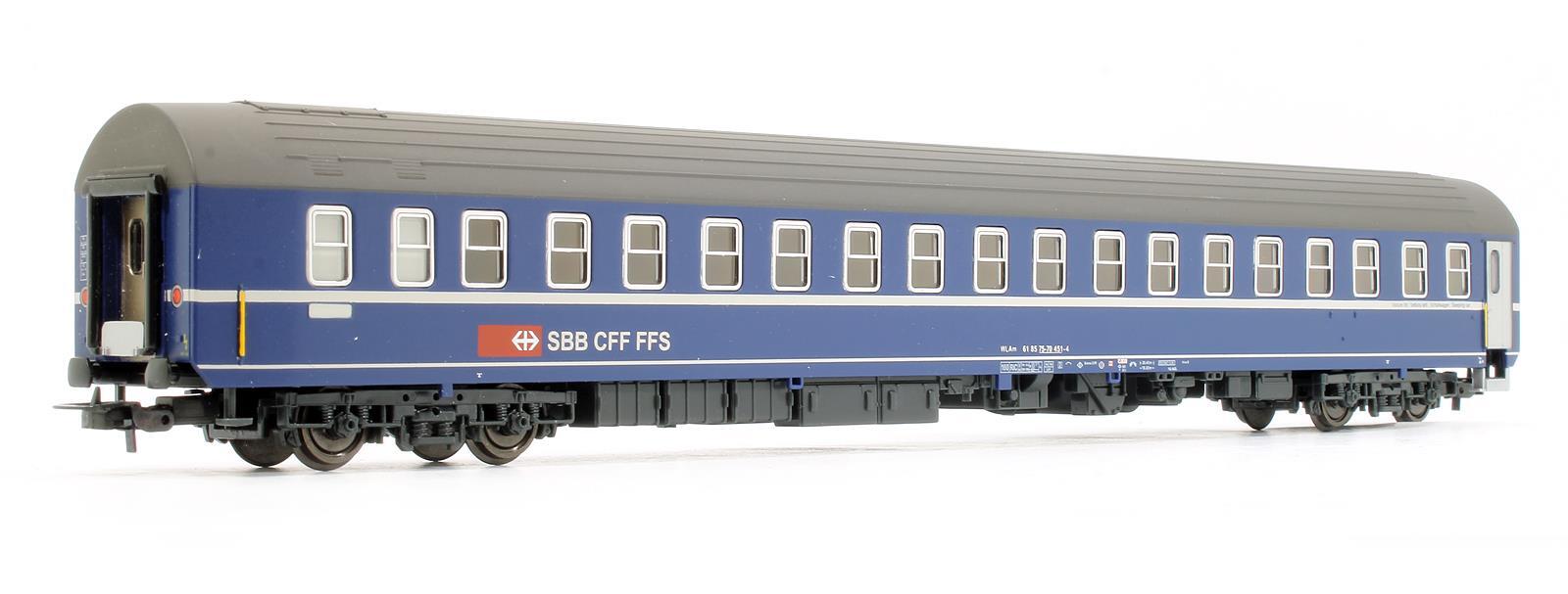 RAILTOP 'HO' GAUGE 13002 T2S SBB CFF FFS SLEEPING CAR 61 85 75-70 451-4 ...