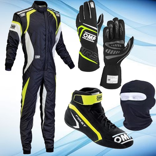 NEW OMP Go Kart Racing Suit Complete Kart Kit Level2 Shoe/Gloves ...