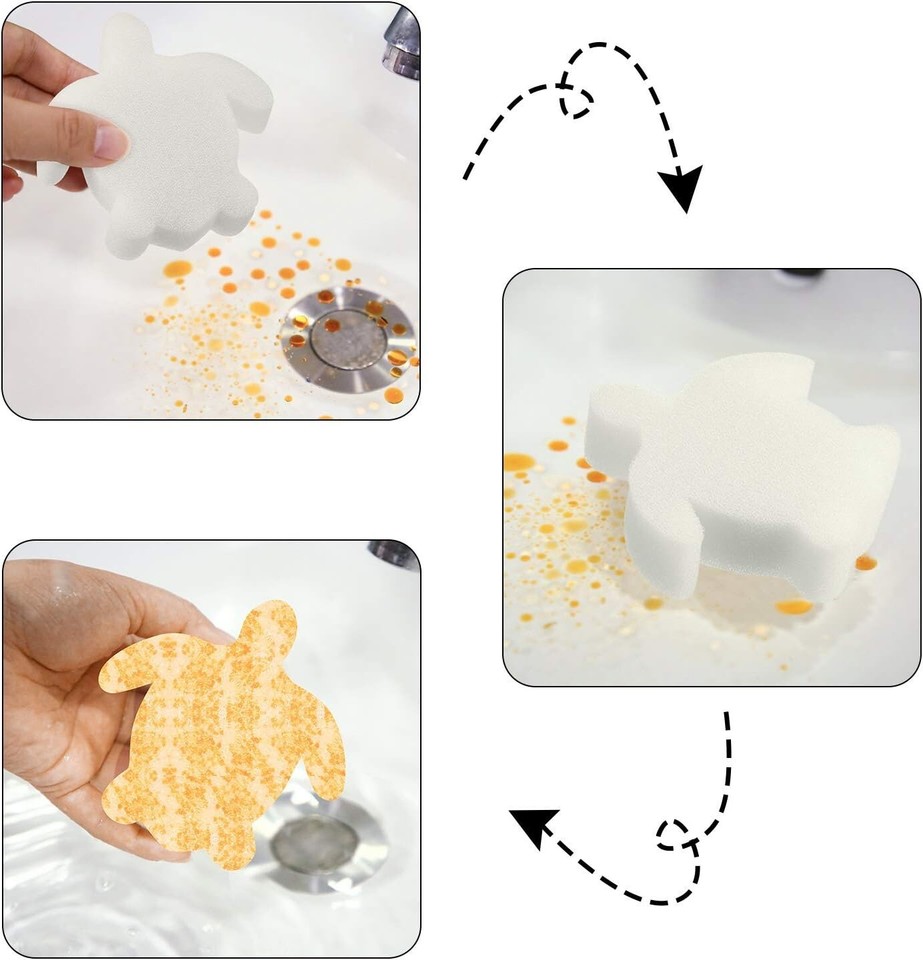 10 or 24 Pieces Hot Tub Sponge, Turtle Oil Scum Absorbing Absorber for ...