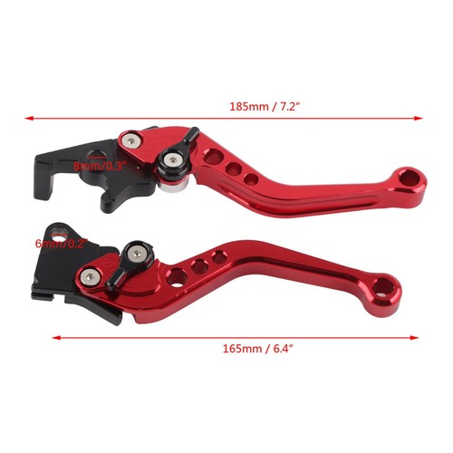 (Red)Front Brake Lever Motorcycle Brake And Clutch Lever Kit 1 Pair Of ...