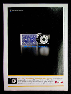 Kodak EasyShare v550 Digital Camera 2005 Trade Print Magazine Ad Poster ...