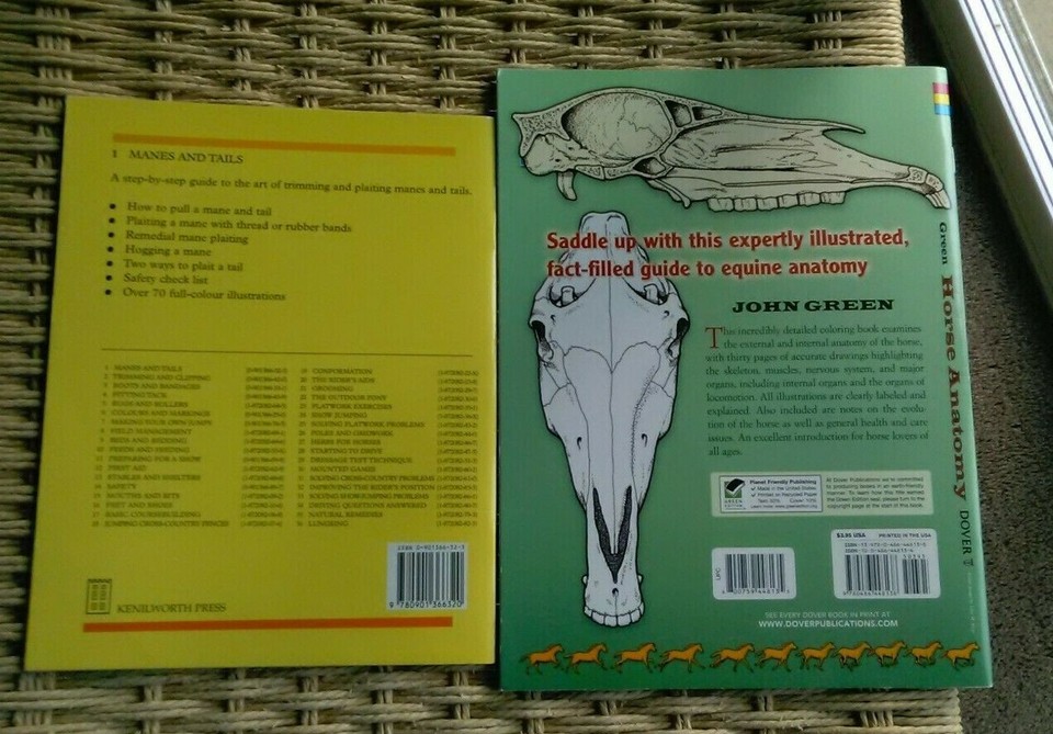 Manes and Tails: 01 by Valerie Watson & Dover book Horse Anatomy by ...