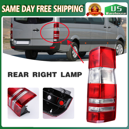 TAIL LIGHT REAR LAMP RIGHT PASSENGER FOR MERCEDES-BENZ SPRINTER 2007 ...