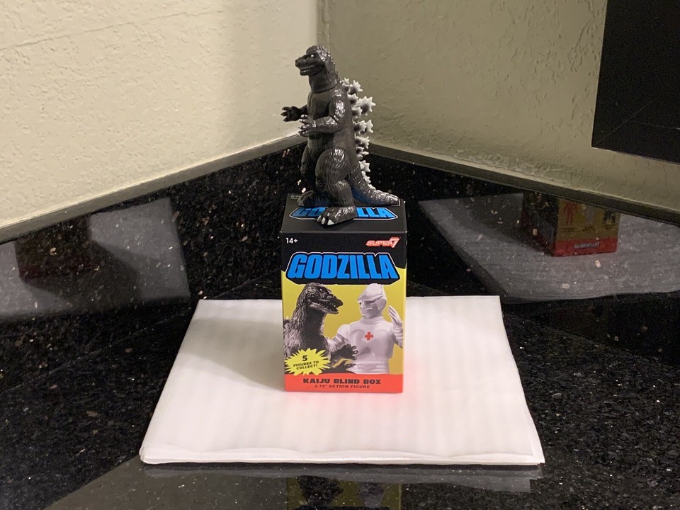 Super7 ReAction Godzilla Kaiju Blind Box GODZILLA 1957 Silver Screen ...