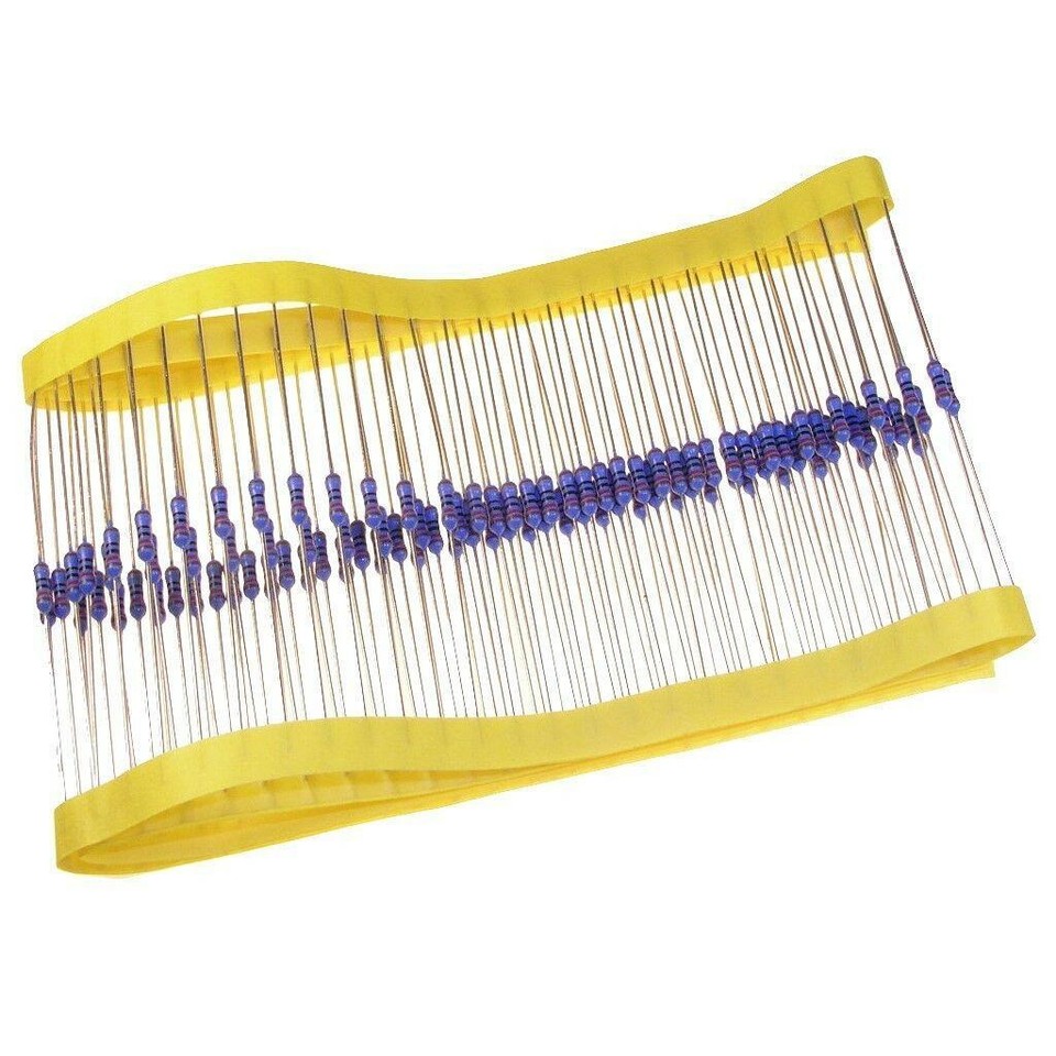 100 Resistance 27Ohm MF0207 Metal Film Resistors 27R 0.6W TK50 1% ...