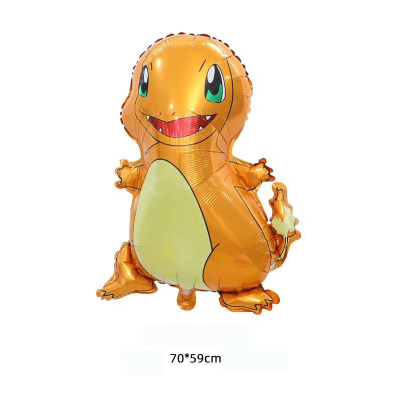 5pc Pokemon Foil Balloon Set Pikachu Charmander Ivysaur Squirtle ...