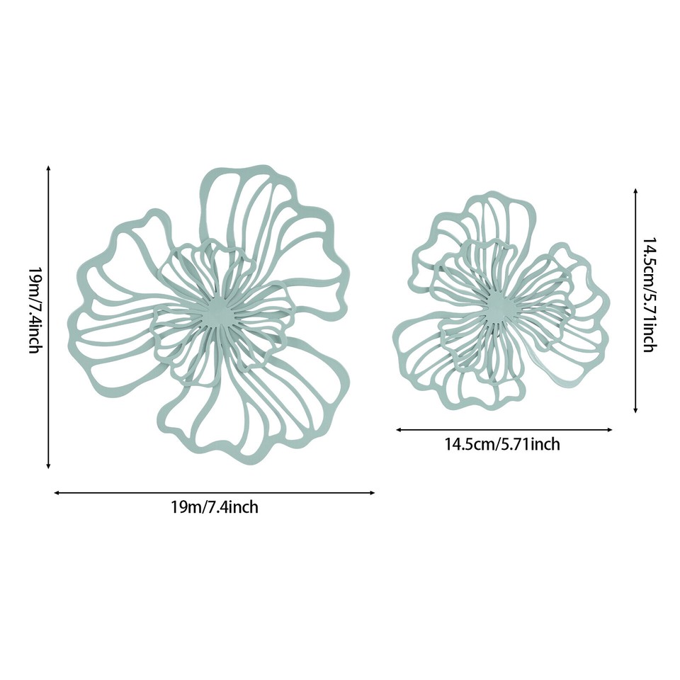 7-Piece Metal Wall Decor Wall Hanging Wall Art Decor for Living Room ...