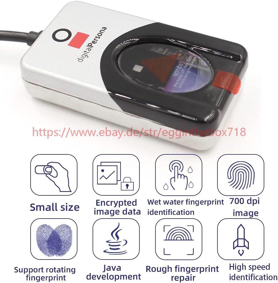 Digitalpersona Uareu 4500 Finger Print Reader
