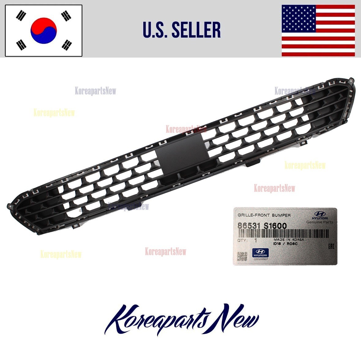 FRONT Bumper LOWER Grille 86531S1600 ⭐OEM⭐ Hyundai Santa Fe 2021-2023 ...