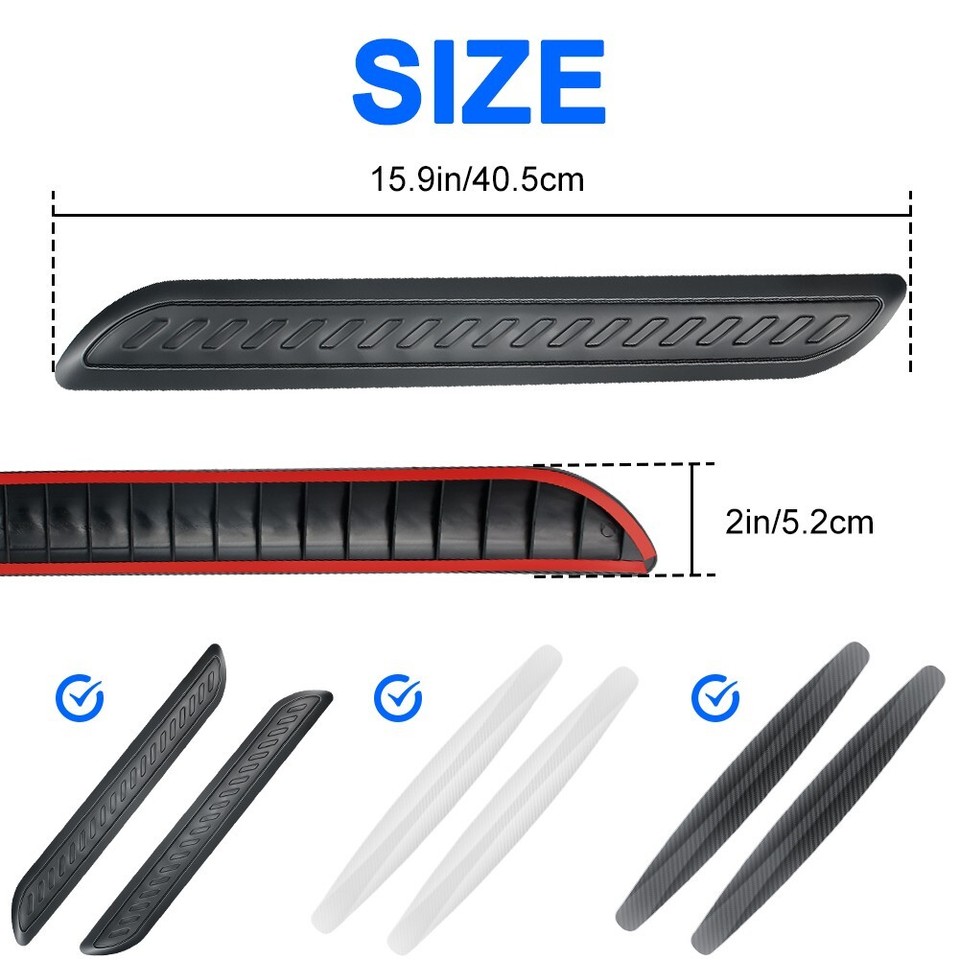 4PCS Car Accessories Bumper Corner Protector Guard cover Anti-Scratch ...