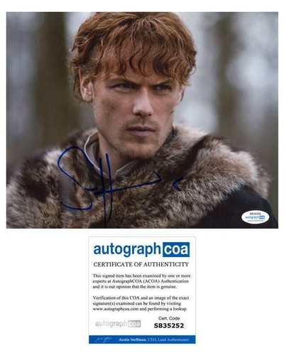 Sam Heughan "Outlander" AUTOGRAPH Signed 'Jamie Fraser' 8x10 Photo ACOA ...