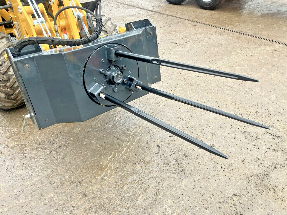 Hydraulic Round Bale Unwinder / Unroller / spike , 3pl & Euro 8 mounts ...