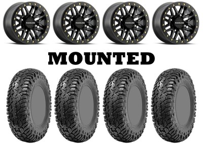 Kit 4 CST Lobo RC Tires 32x10-14 on Raceline Ryno Beadlock Matte Black ...