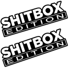 2PC SHITBOX Edition Decal Car Truck Badge Fender Window Stickers 22 ...