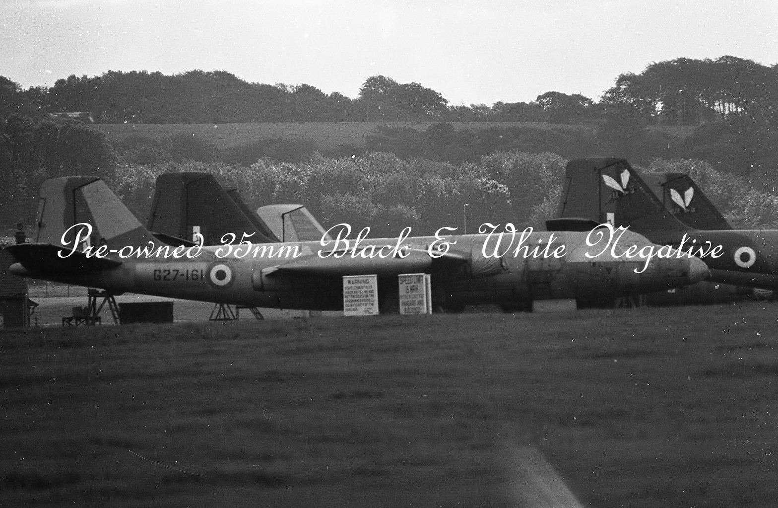 RAF Canberra B2 G.27-161 ex WF911, Samlesbury, B&W Negative, Aviation ...