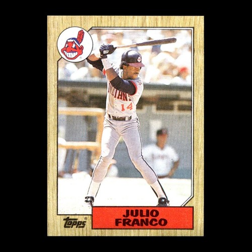 Julio Franco 1987 Topps Cleveland Indians #160 Set Break R306 | eBay