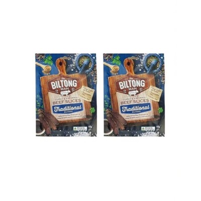 988304 2 x 100g PACKETS OF THE BILTONG MAN TRADITIONAL FLAVOUR BEEF ...