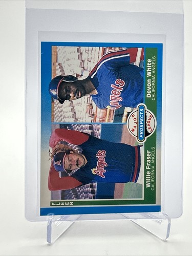 1987 Fleer Willie Fraser/Devon White Rookie Card #646 Mint FREE ...