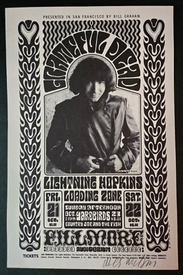 SIGNED & NM 1966 Grateful Dead Original 1st Printing BG 32 HB Mini AOR ...