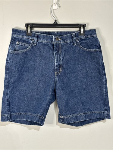 #1 Vintage Riders by Lee Mom Shorts Womens Size 14M Blue High Rise ...