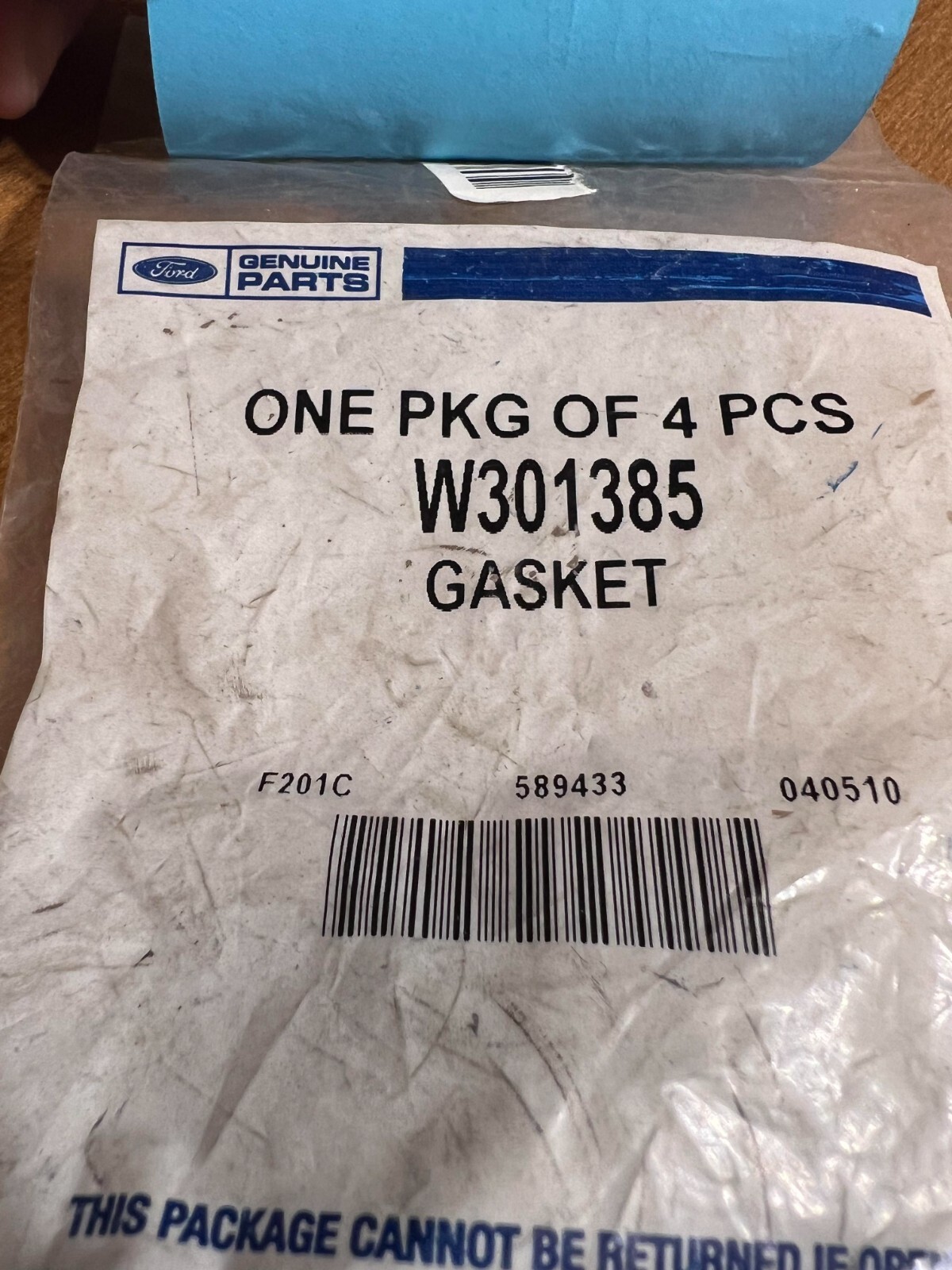 Ford 3pcs OEM Genuine Hardware - Miscellaneous Gasket W301385 for sale ...