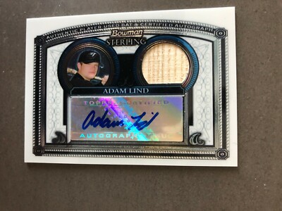 Toronto Blue Jays ADAM LIND autographed 2005 Bowman Sterling ...