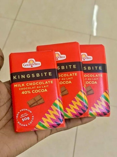 Kingsbite Natural Milk Chocolate 40 Cocoa 100 Premium Ghana Cocoa 50g X ...