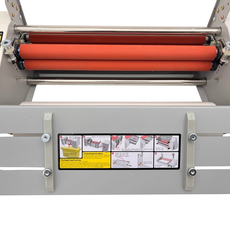 17.3in High Speed Hot Cold Roller Laminator Digital Display Single Dual ...