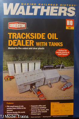Walthers HO #933-4059 Trackside Oil Dealer with Storage Tanks -- Kit | eBay