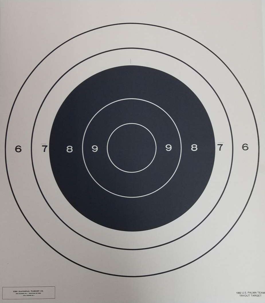 (25 PACK) LR-P 300 Yard Rifle US Palma Team Tryout Targets, 21" x 24 ...