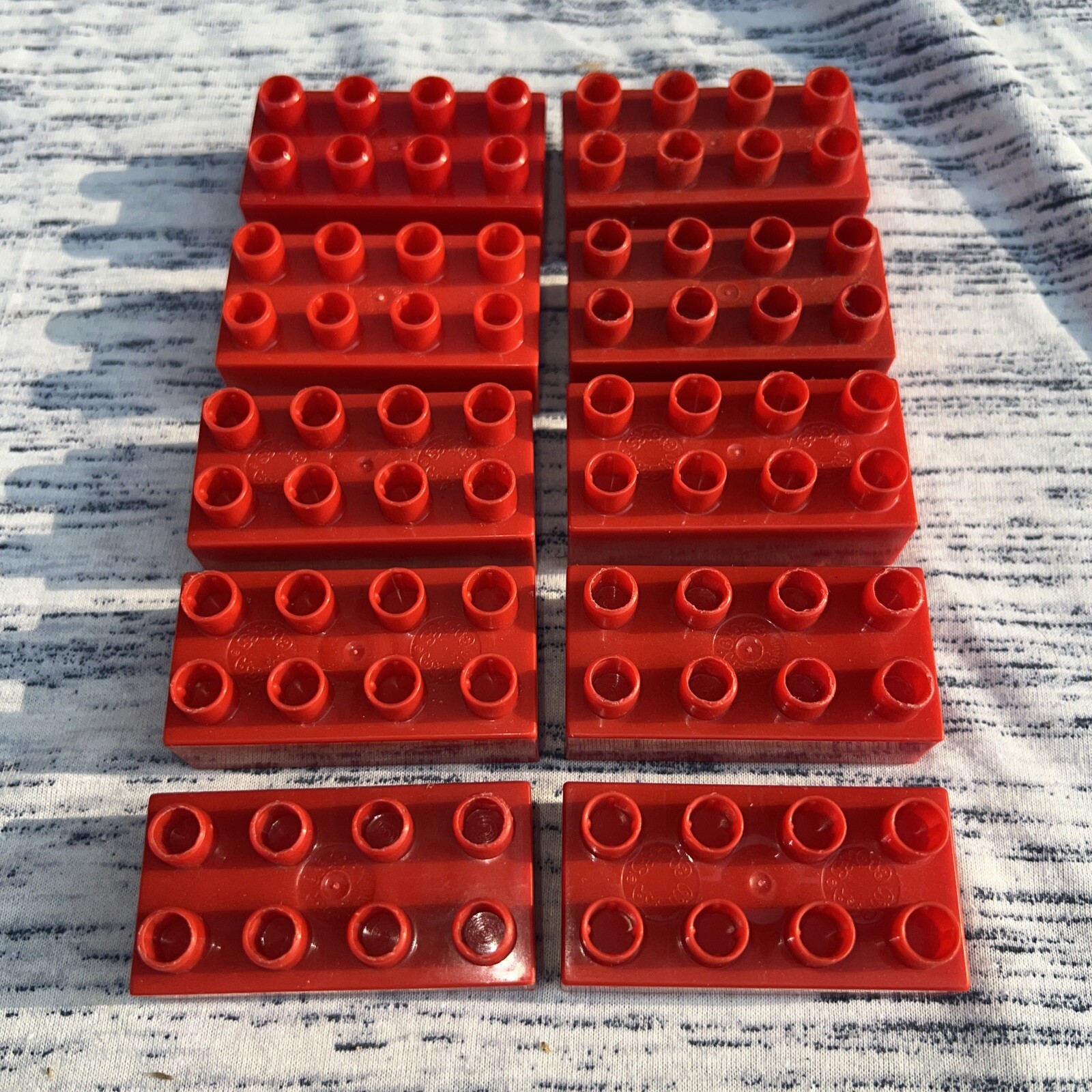 MEGA BLOKS 2x4 BUILDING Bricks Lot RED Set of 10 | eBay