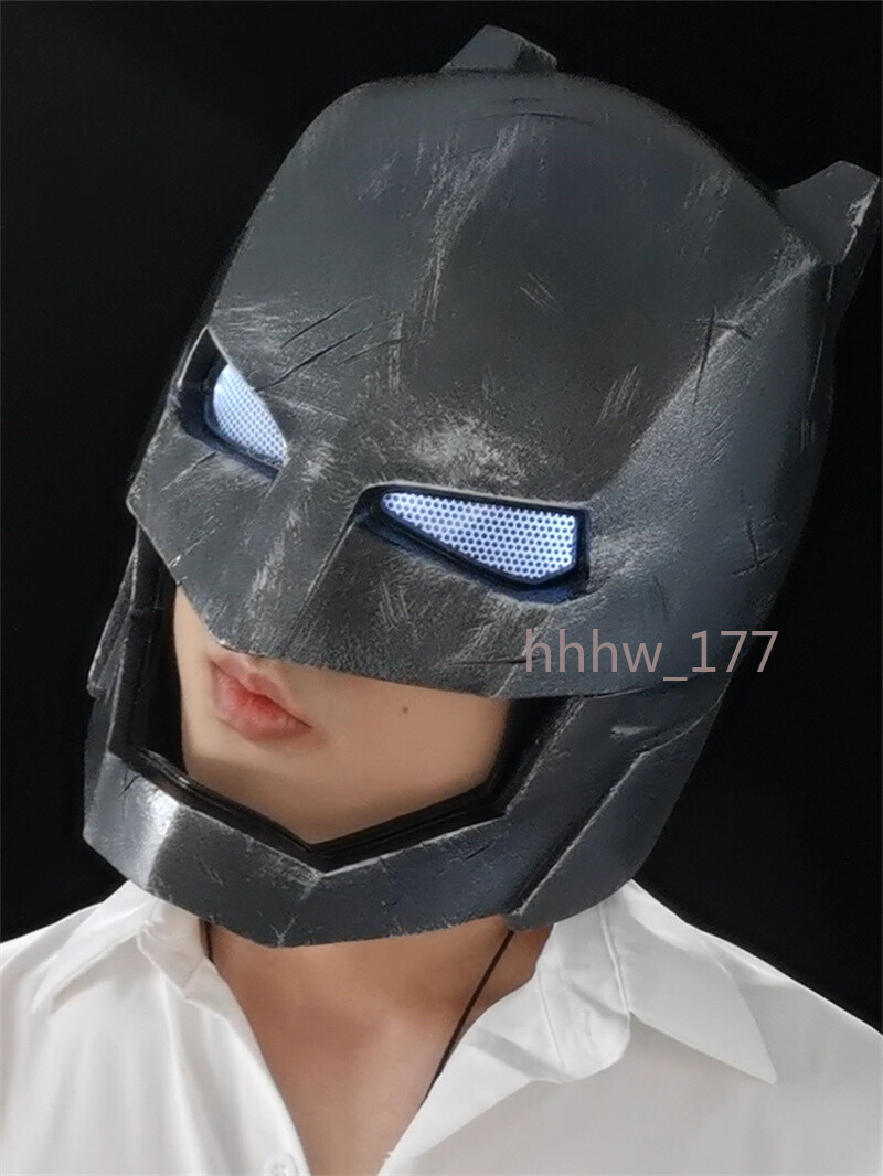 Batman Heavy Armor Batman vs Superman Helmet Glow Mask Halloween Props ...
