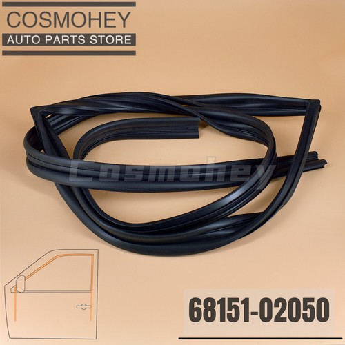 68151-02050 Front LH Door Glass Channel Felt Run For 2002-2008 Toyota ...