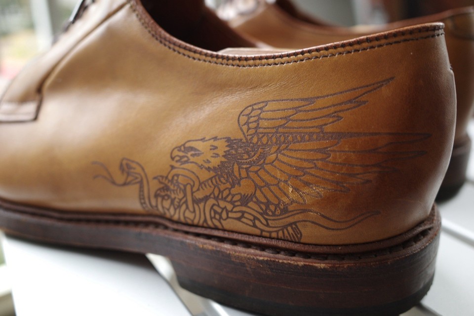 Allen Edmonds x Three Kings Tattoo - Derby - Walnut - 10.5 EEE | eBay