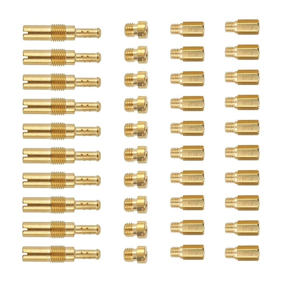 40x Motorcycle Main Jets w/Slow Pilot Jets Kit For Keihin CV CVK CVVD ...