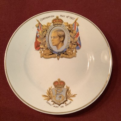 1937 King Edward VIII Coronation 4 1/2” Plate, Made In England | eBay