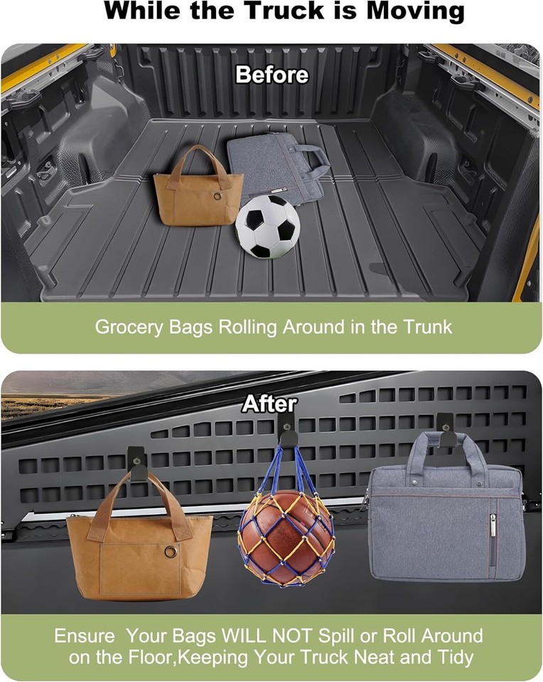 Molle Panel Hooks for Tesla Cybertruck, Molle Panel Accessories, Up to ...