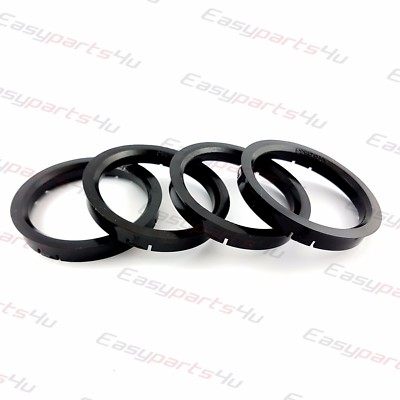 4x Spigot Rings 75,1 mm - 63,4 mm Conversion spigot rings for alloy ...