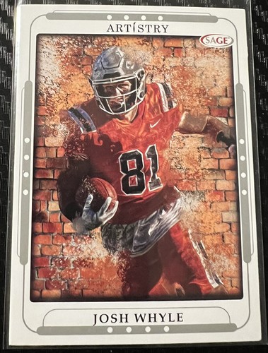 2023 Sage Artistry Football Josh Whyle Silver Rookie RC #76 Tennessee ...