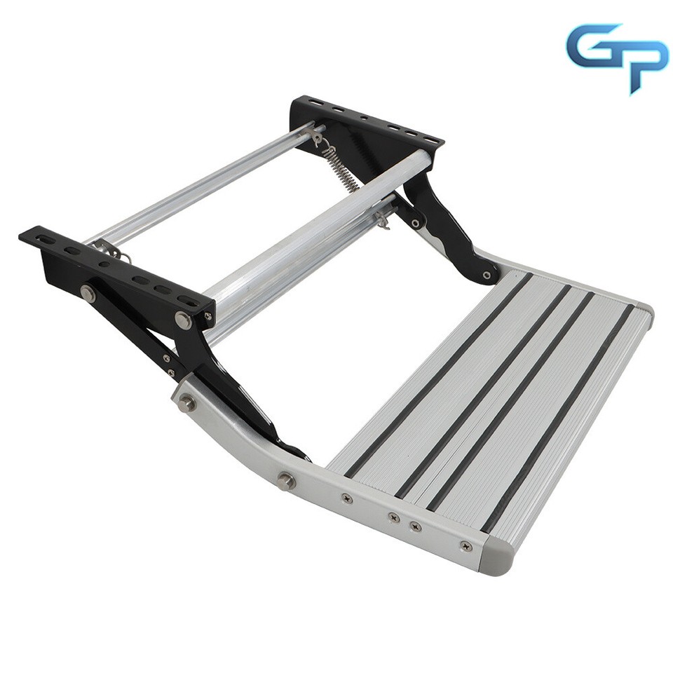 Aluminum 1 Step Pull Out Retractable RV Camper Platform Steps Stair ...