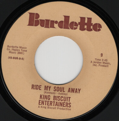 KIng Biscuit Entertainers Burdette 45 '68 NW Garage M- Wilde Knights ...