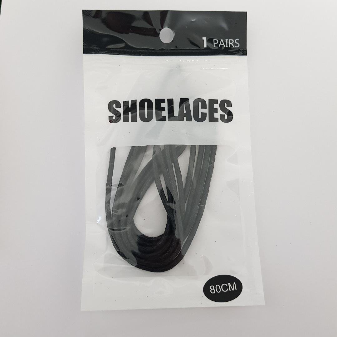 GOLF SHOELACES - 1 Pair WAXED Shoe Laces/Strings 32" BLACK Suits ...