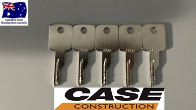 5 x Case D250 and Bobcat Skid Steer Plant Excavator Keys Set of 5 FREE ...
