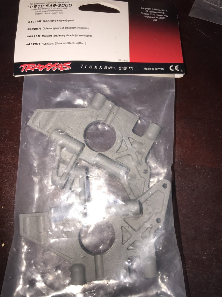 Traxxas 4929R Bulkheads (LEFT & RIGHT) (Rear) (Gray) T-MAXX TRA1 | eBay