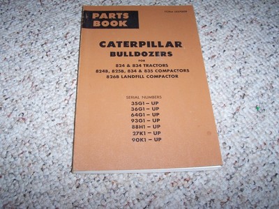 Caterpillar Cat 824 834 835 826B Tractor Landfill Compactor Parts ...