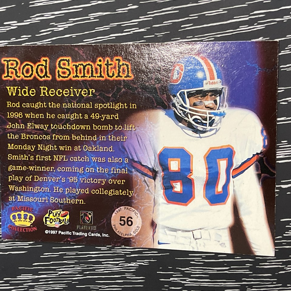 1997 Pacific Philadelphia Gold #56 Rod Smith WR | eBay
