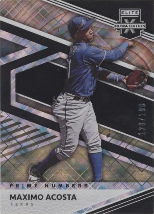 2020 Panini Elite Extra Edition - Maximo Acosta #151 Prime Numbers A ...